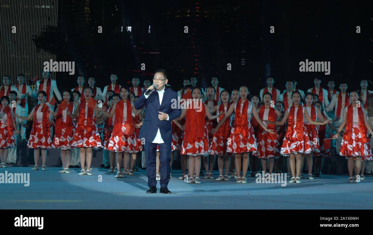 Guangzhou, China. 28th Sep, 2019. Hong Kong singer Cheung Ming-man ...