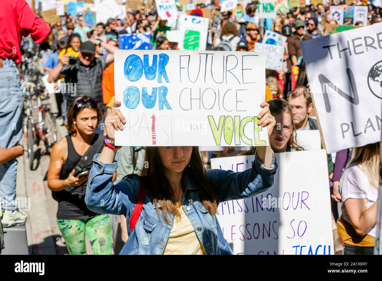 TORONTO, ONTARIO, CANADA - SEPTEMBER 27, 2019: 'Fridays for Future ...