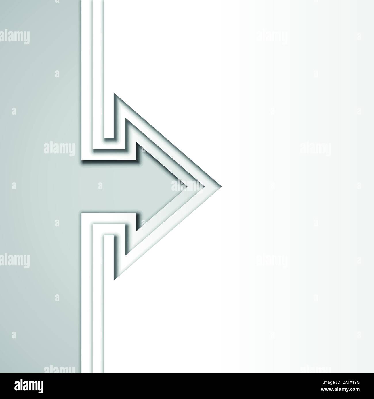 White paper arrow shadow Black and White Stock Photos & Images - Alamy