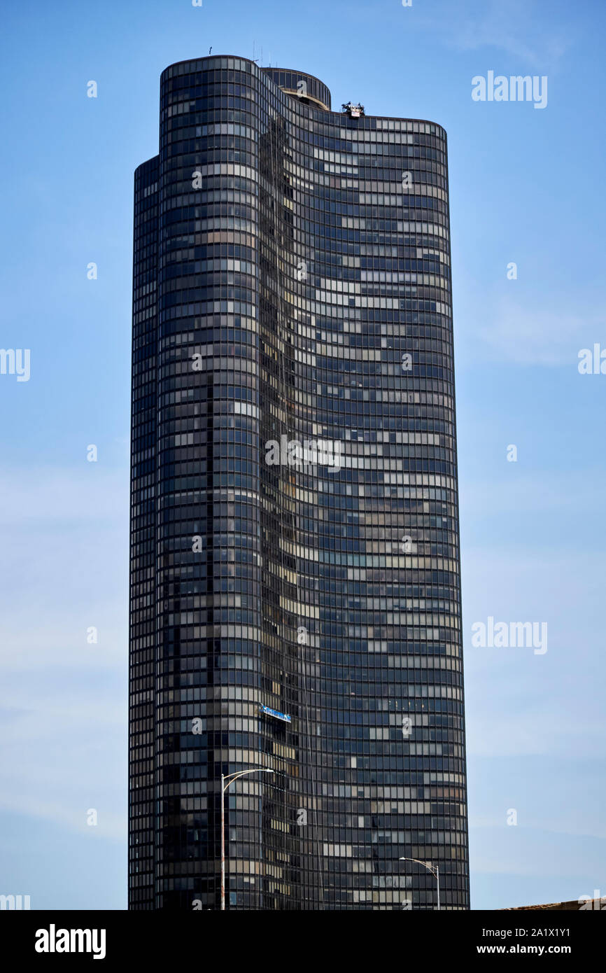 lake point tower condominium building chicago illinois united states of ...