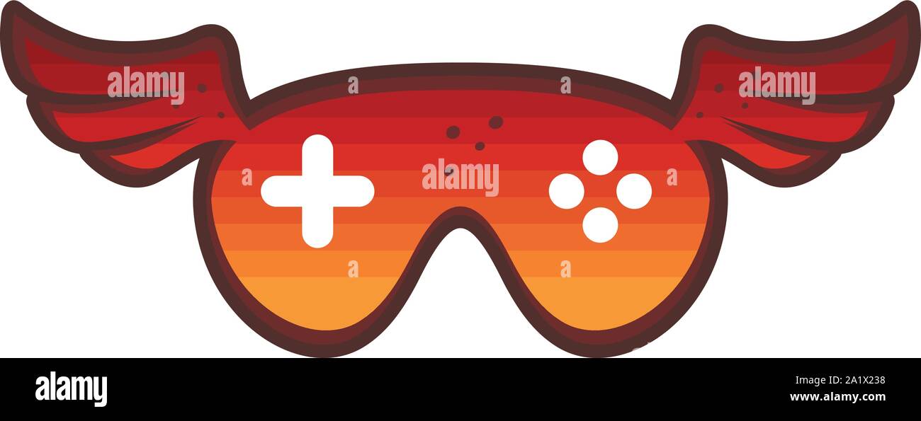 red wing game console theme logo icon sign vector Stock Vector Image ...