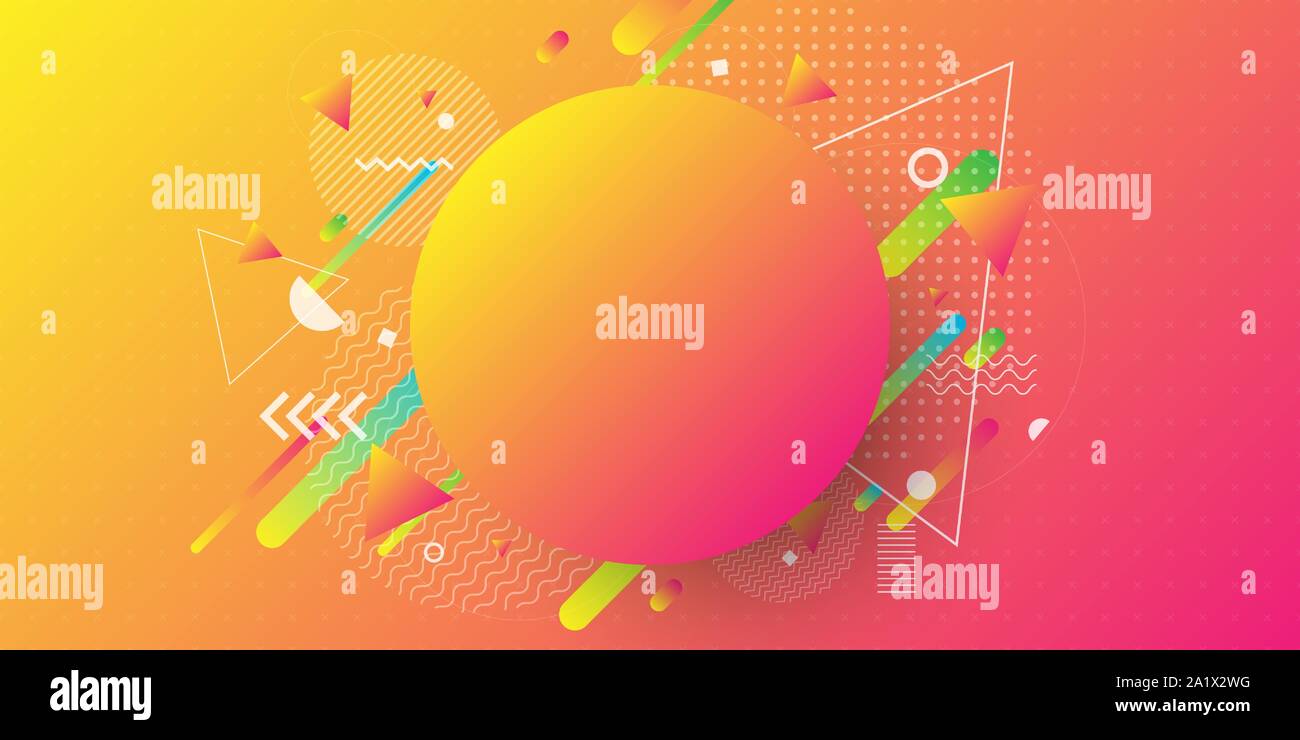 Colorful abstract background using minimal geometry as an element Stock ...