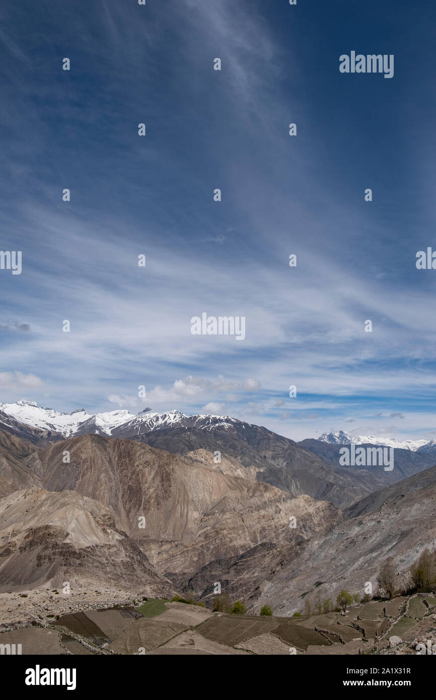 The amazing view from the Nako helipad Stock Photo - Alamy