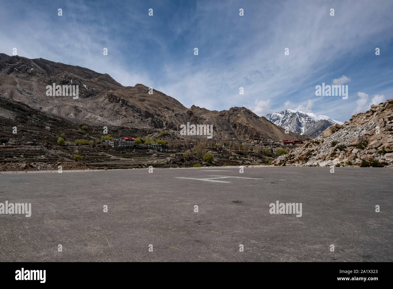 The amazing view from the Nako helipad Stock Photo - Alamy