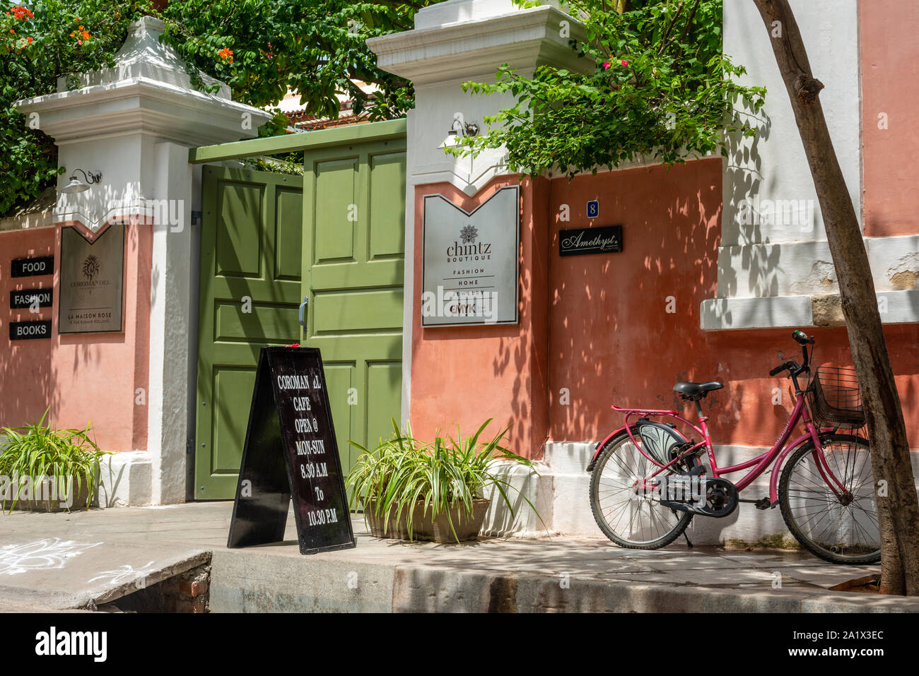 Pondicherry/India- September 3 2019:1 Coromandel Cafe and Restaurant in ...