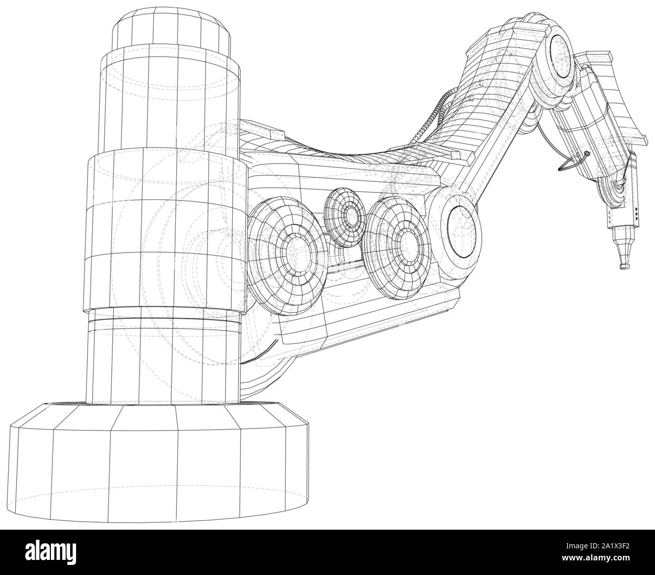 Robotic hand illustration Black and White Stock Photos & Images - Alamy
