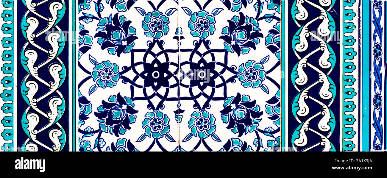 decorative turkish tile Stock Photo - Alamy
