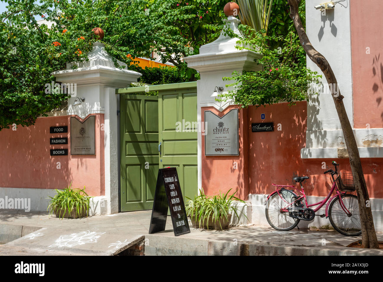 Pondicherry/India- September 3 2019:1 Coromandel Cafe and Restaurant in ...