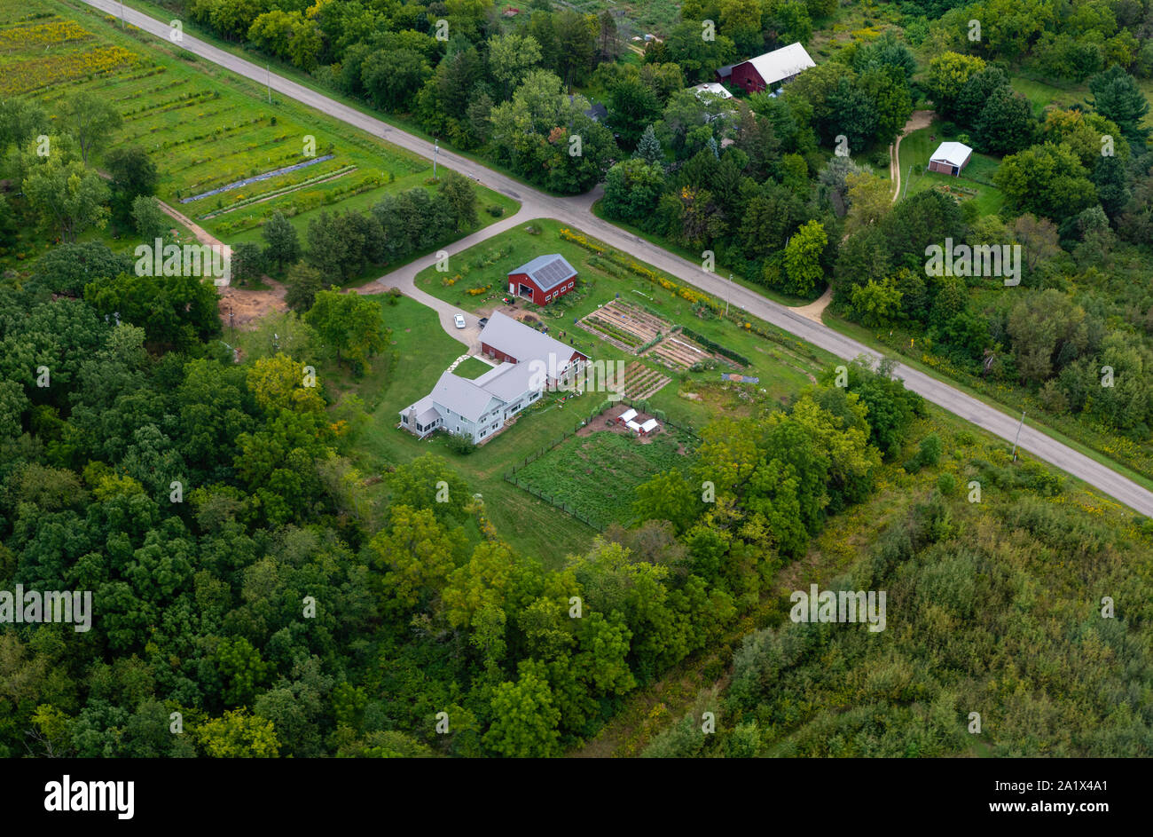 Aerial farm midwest united states hi-res stock photography and images ...