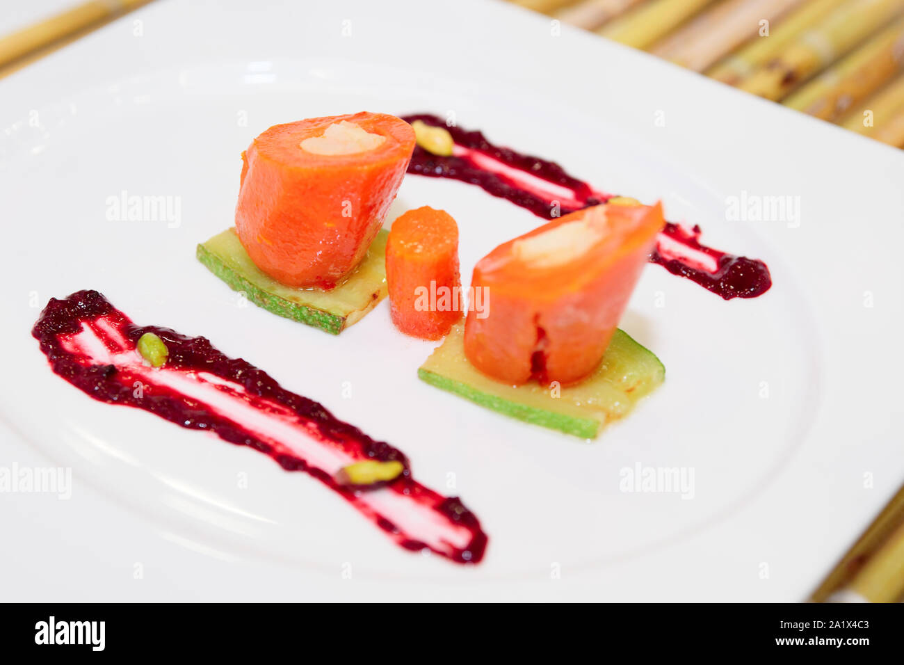 Steamed and seared vegetables - healthy meal Stock Photo - Alamy