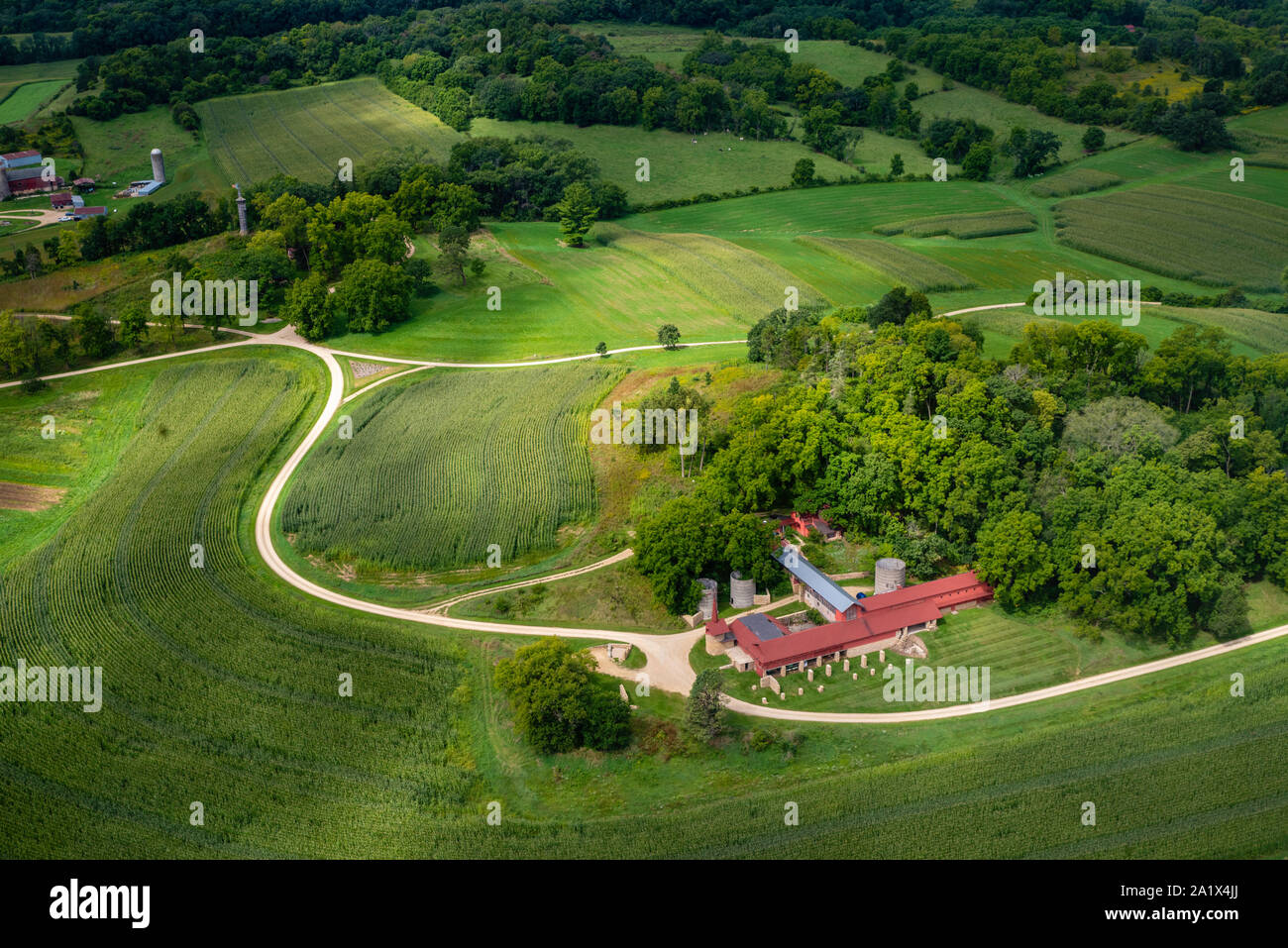 Frank lloyd wright taliesin aerial hi-res stock photography and images ...