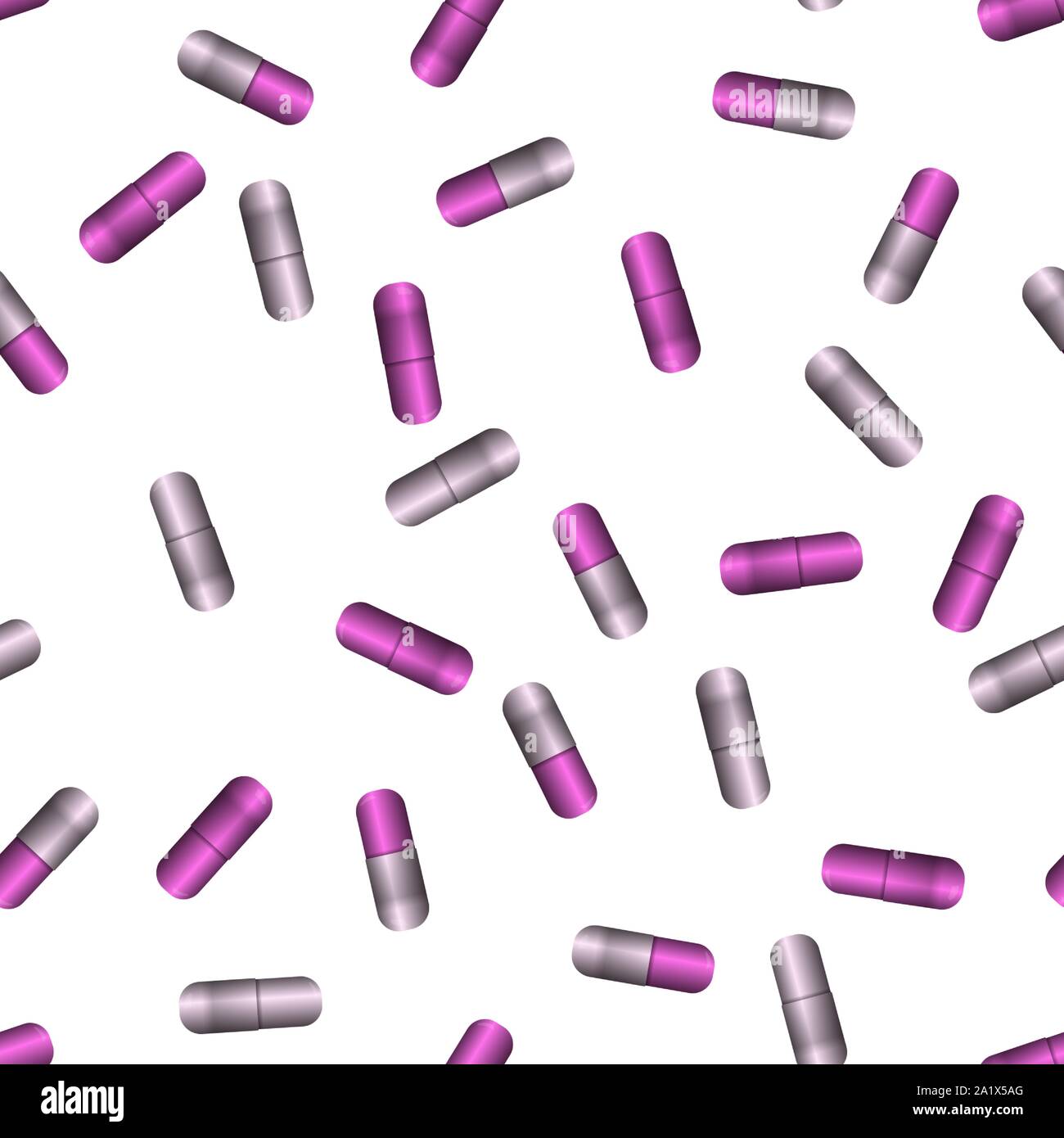 Pink pill capsules. Vector illustration. Medicament antibiotics ...