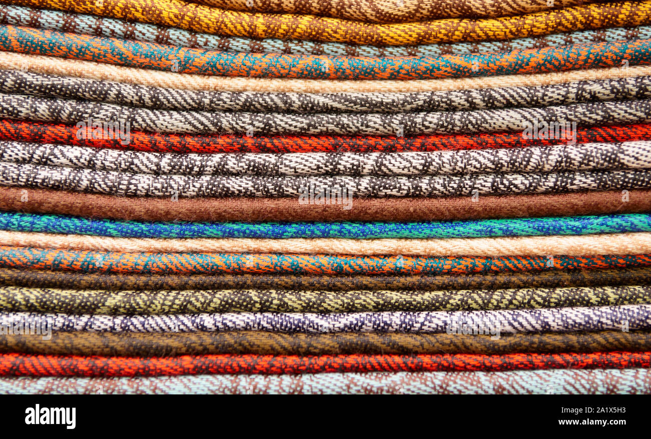 Cashmere shawls, close-up, texture Stock Photo - Alamy