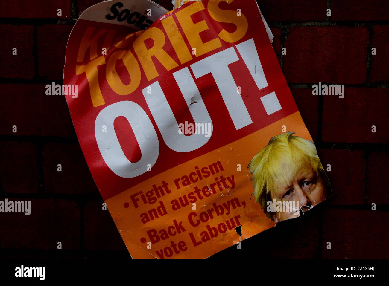 Tories out posters hi-res stock photography and images - Alamy