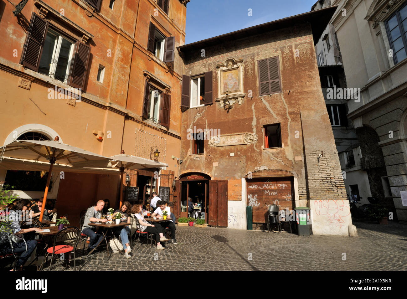 Italy, Rome, Piazza del Biscione, ex stalla di palazzo Pio Orsini ...