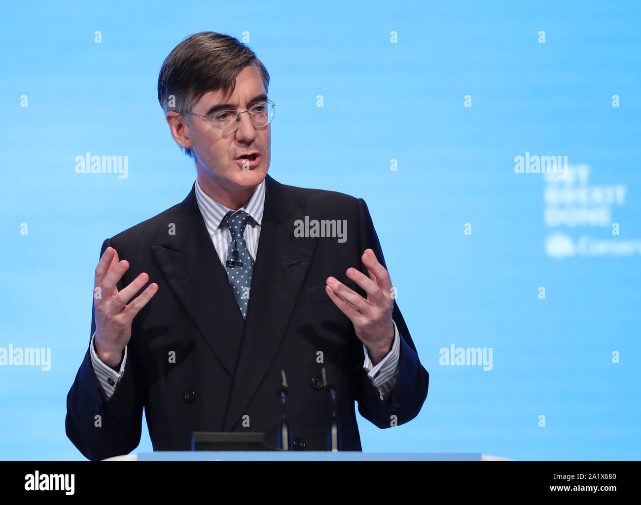 Rees mogg tory conference hi-res stock photography and images - Alamy