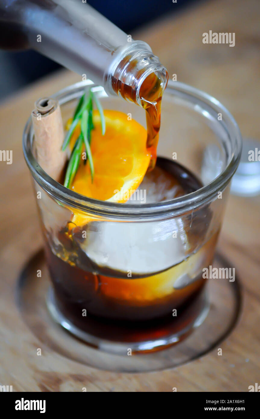 cold brew coffee, americano coffee Stock Photo - Alamy