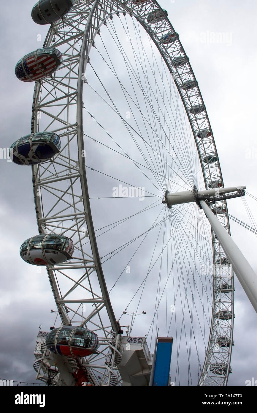 London Eye (Millennium Wheel). City of London, England, United Kingdom ...
