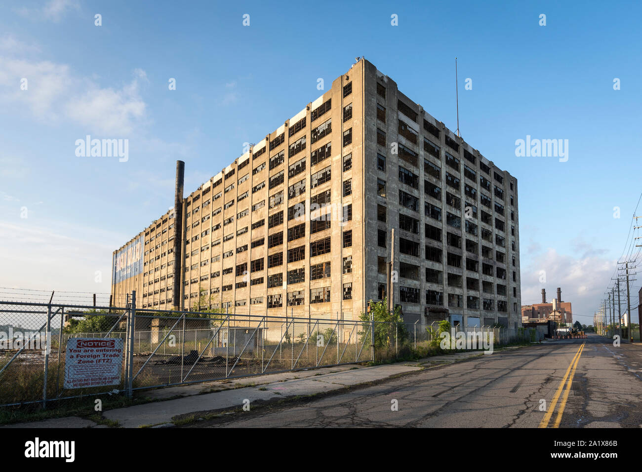 Abandoned Detroit Harbor terminals Stock Photo - Alamy