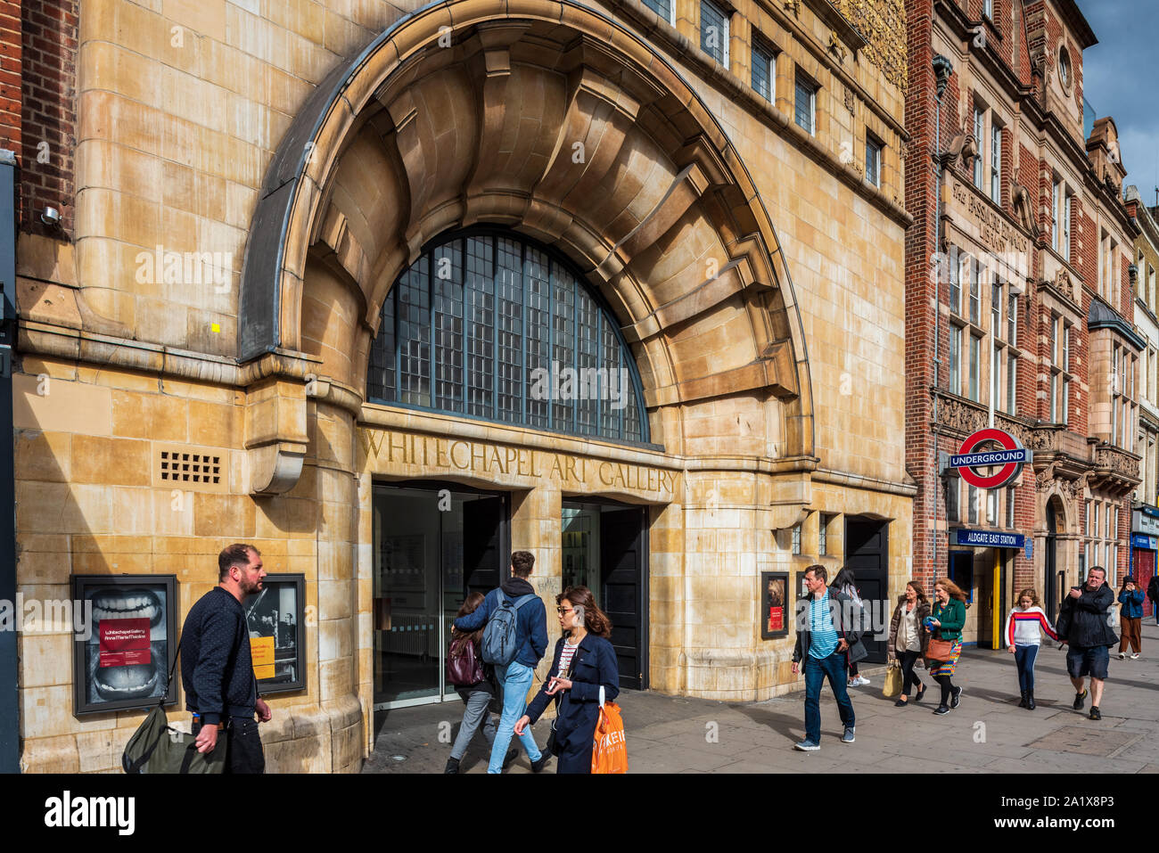 Whitechapel Gallery in London's East End in Whitechapel High St. The ...
