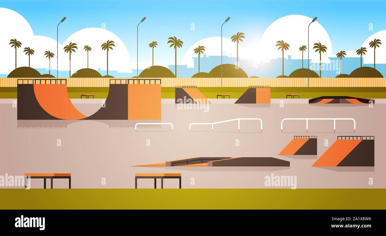 Skate park ramps Stock Vector Images - Alamy