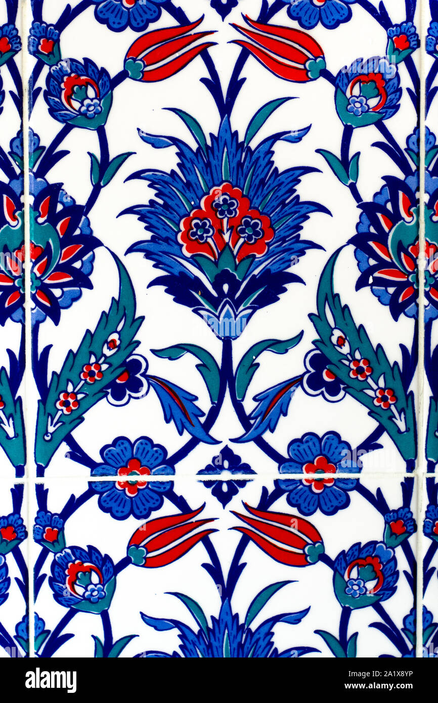 decorative turkish tile Stock Photo - Alamy