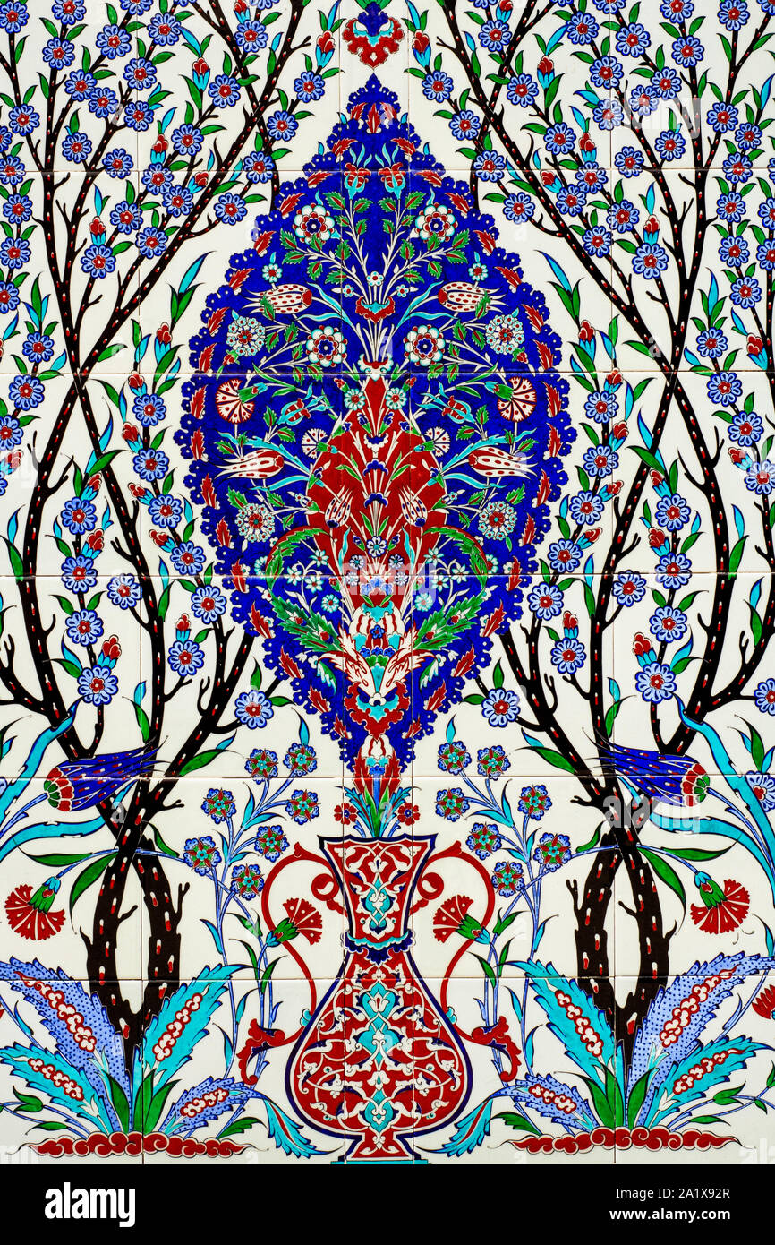 decorative turkish tile Stock Photo - Alamy