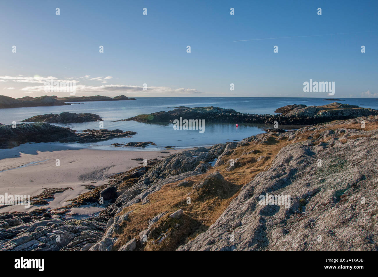 Coastal landscapes, Isle of Coll, Inner Hebrides, Scotland Stock Photo ...