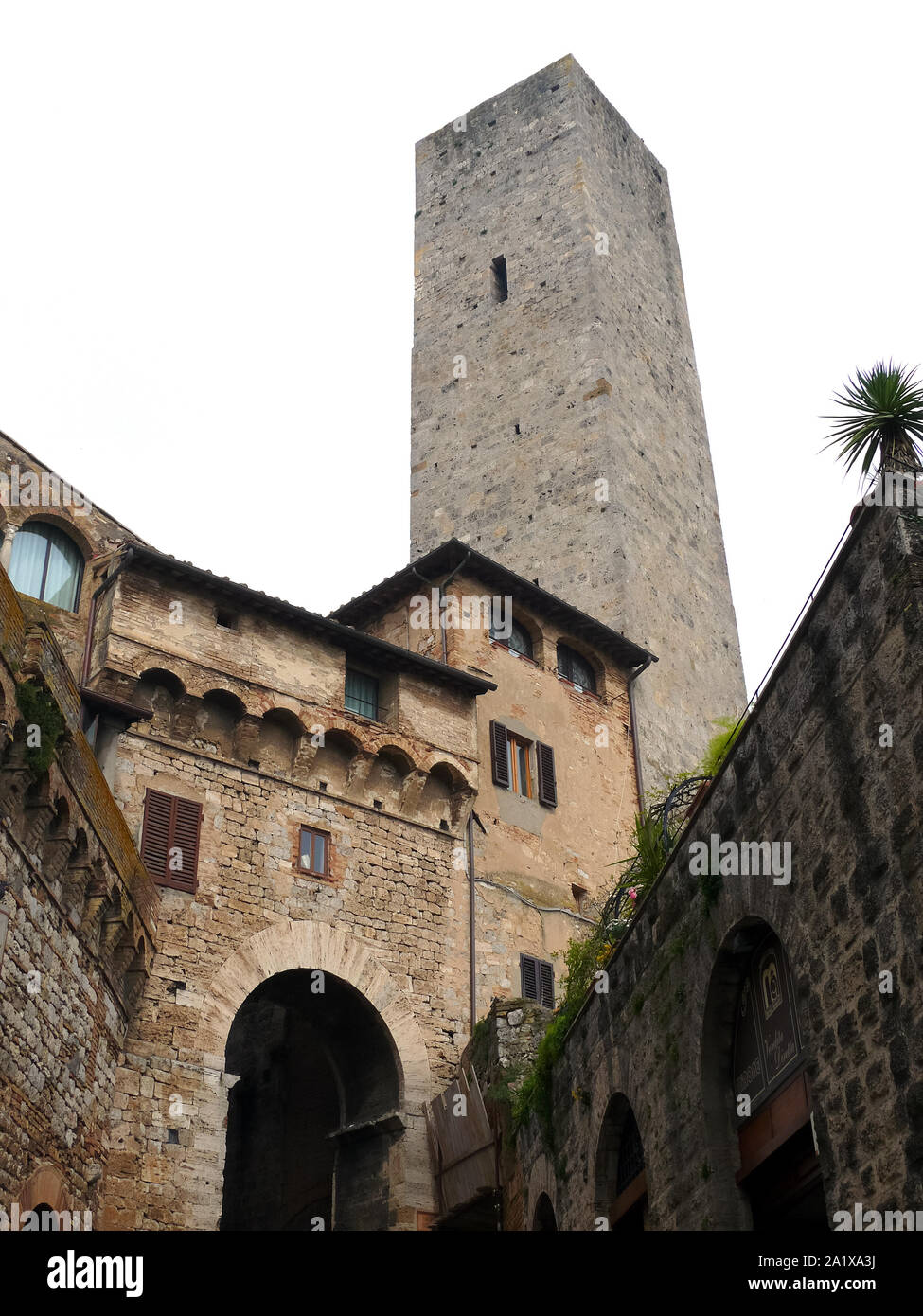 Torre dei Becci, tower, San Gimignano, Tuscany, Toscana, Italy, Europe ...