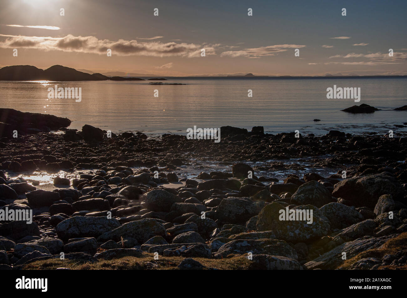 Coastal landscapes, Isle of Coll, Inner Hebrides, Scotland Stock Photo ...
