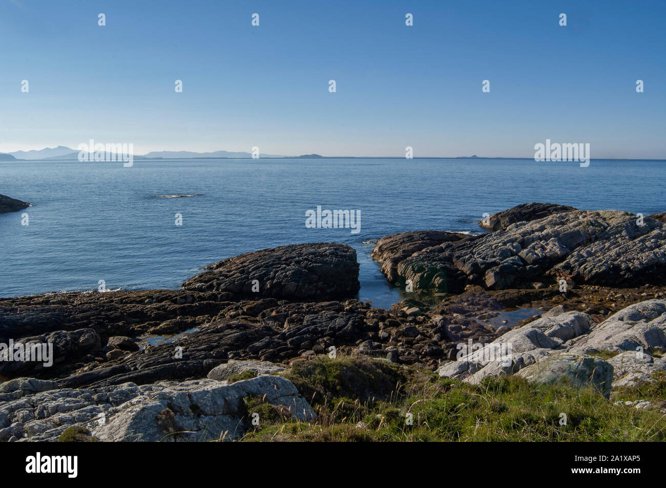 Coastal landscapes, Isle of Coll, Inner Hebrides, Scotland Stock Photo ...
