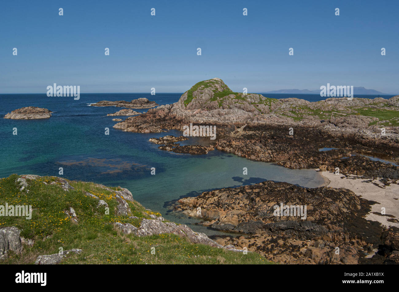 Coastal landscapes, Isle of Coll, Inner Hebrides, Scotland Stock Photo ...