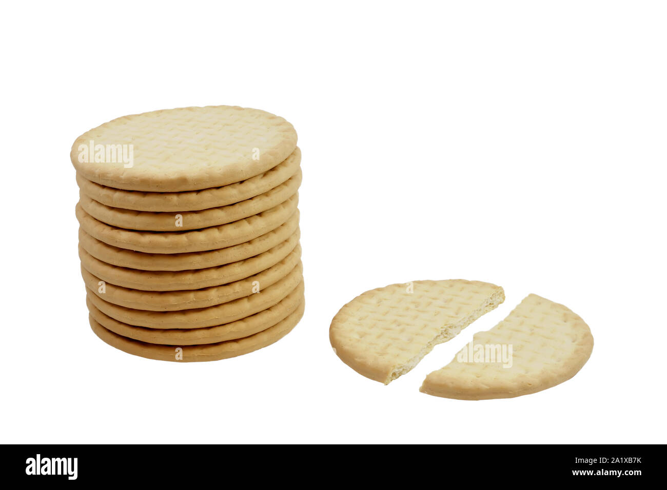 Bread crackers isolated on a white background Stock Photo - Alamy