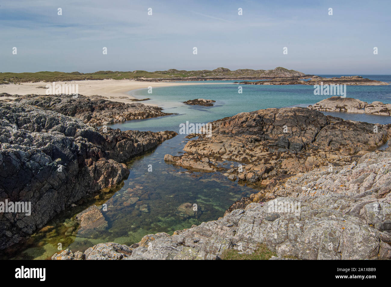 Coastal landscapes, Isle of Coll, Inner Hebrides, Scotland Stock Photo ...
