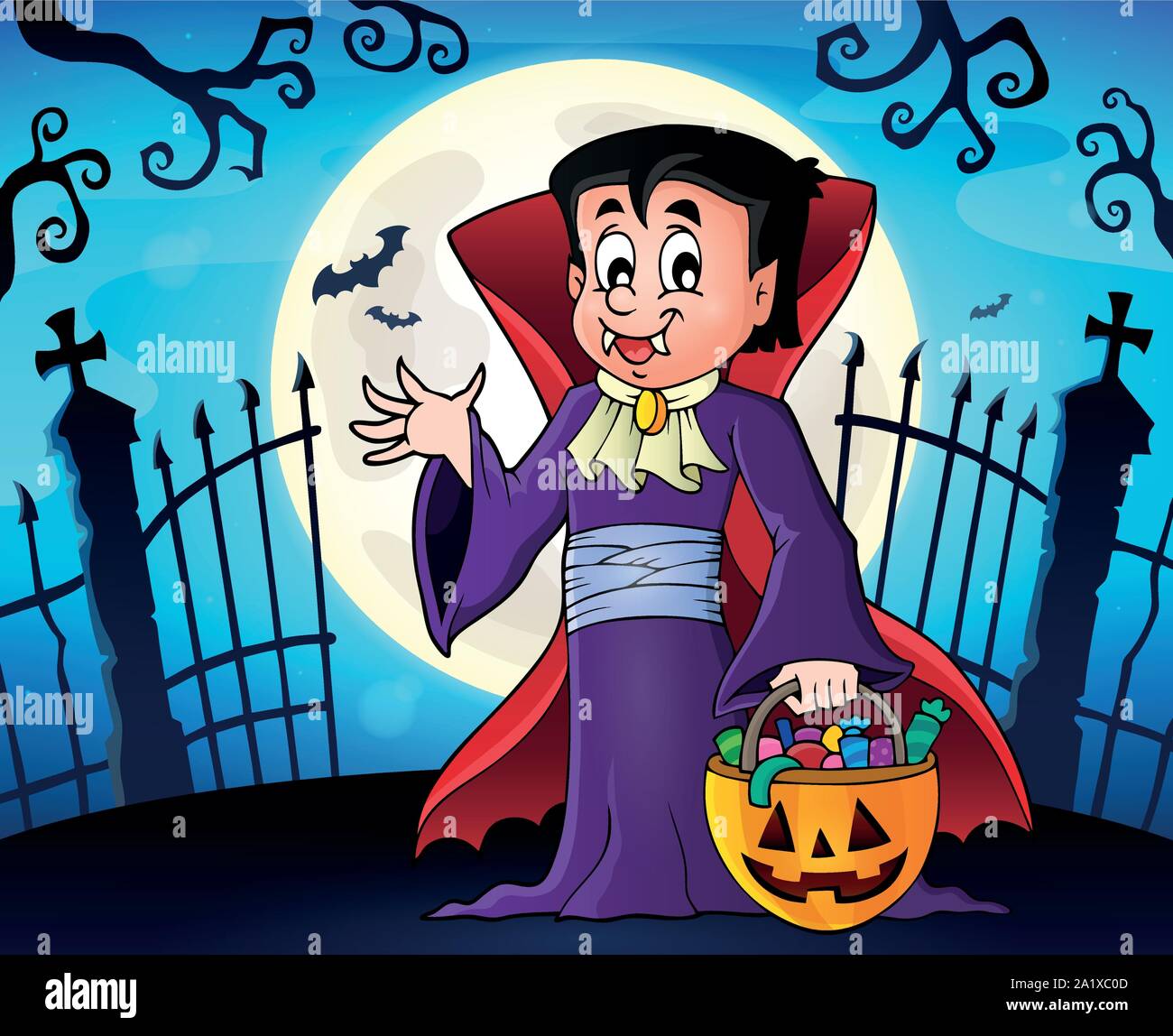 Halloween vampire topic image 1 - eps10 vector illustration Stock ...