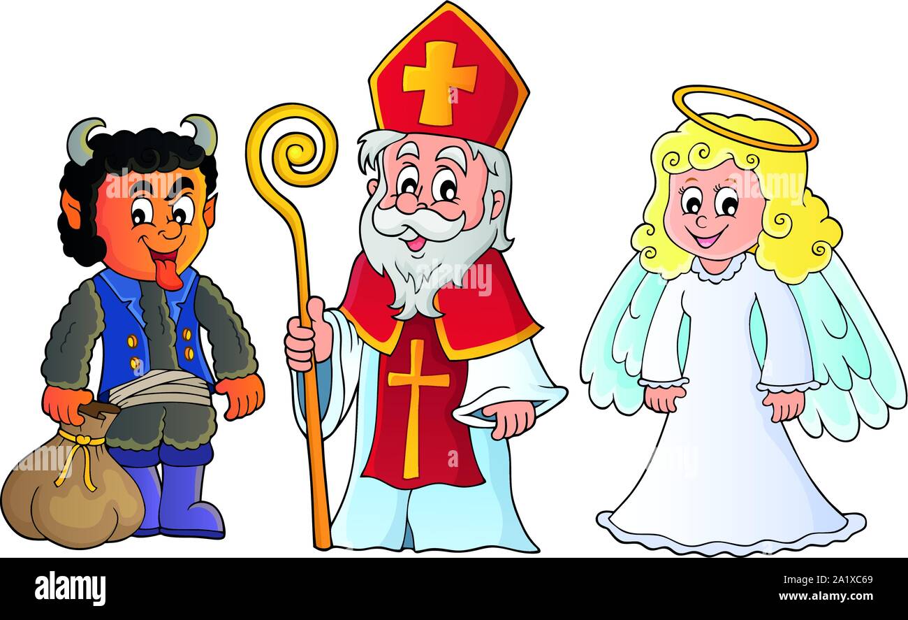 Saint Nicholas Day theme 6 - eps10 vector illustration Stock Vector ...