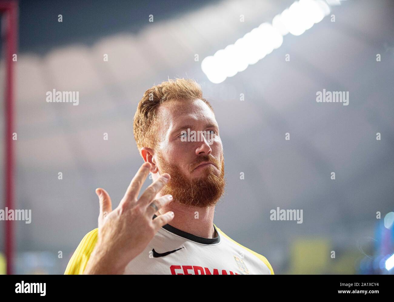 Doha, Katar. 28th Sep, 2019. Christoph HARTING (Germany), 14. place ...