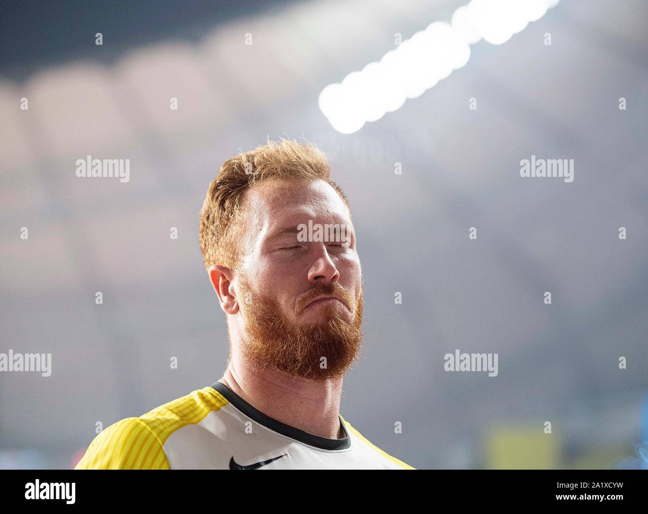 Doha, Katar. 28th Sep, 2019. Christoph HARTING (Germany), 14th place ...