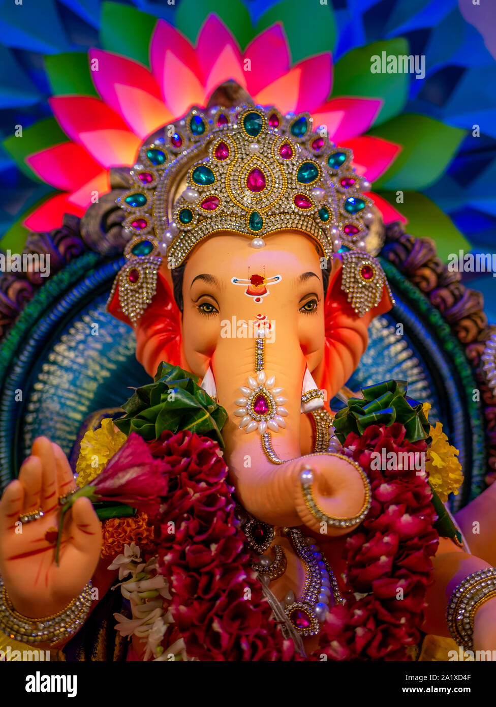 Beautiful statue of Lord Ganesha Stock Photo - Alamy