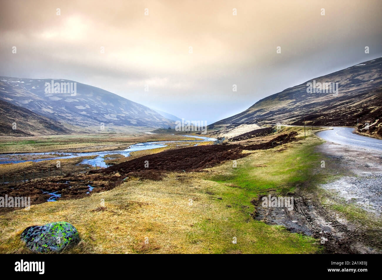Scottish rural landscape. Braemar, Aberdeenshire, Scotland, UK. Royal ...