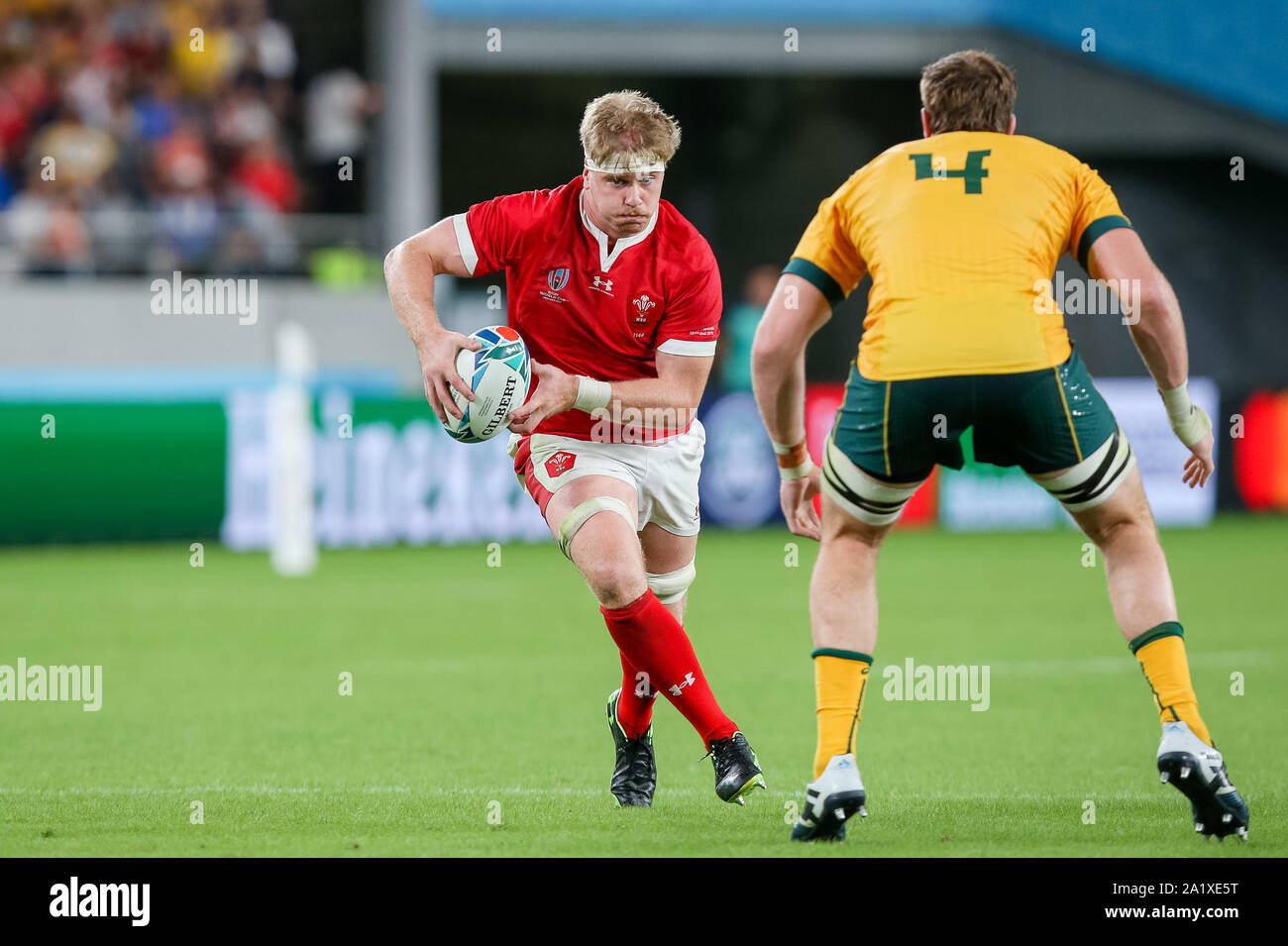 Tokyo, Japan. 29th Sep, 2019. Aaron Wainwright of Wales during the 2019 ...