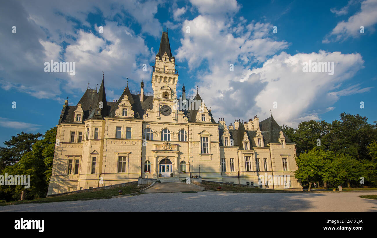 Budmerice Castle from 19th century, Slovakia Stock Photo - Alamy