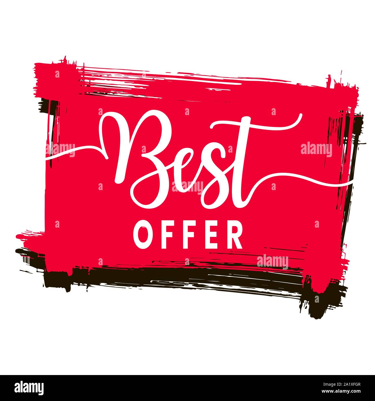 Vector sale tag with discount label. Best offer business elements ...
