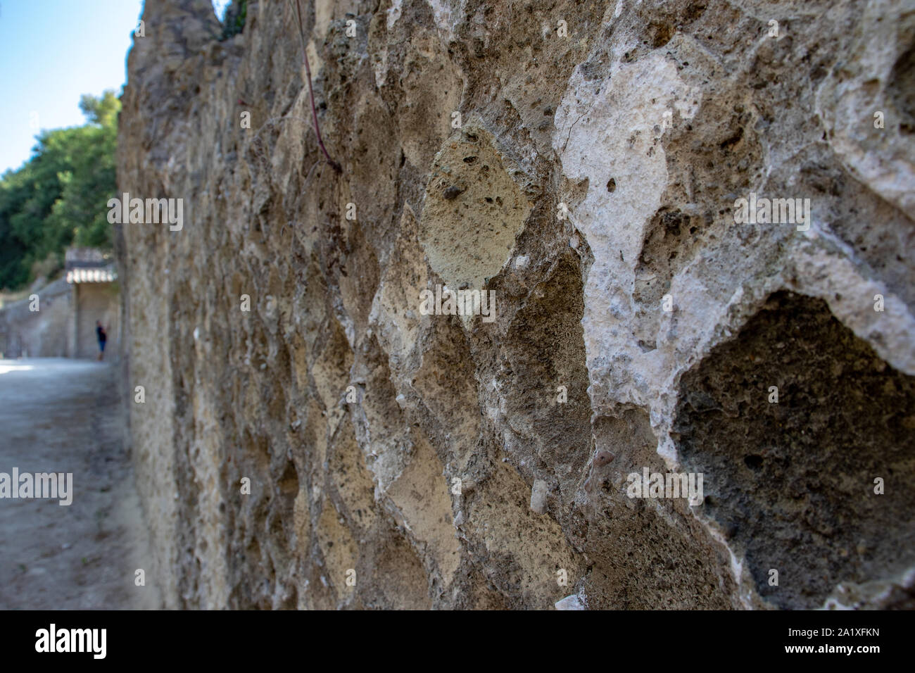 Bacoli, Naples, Italy. 20 August 2019. The ancient Roman city, with its ...