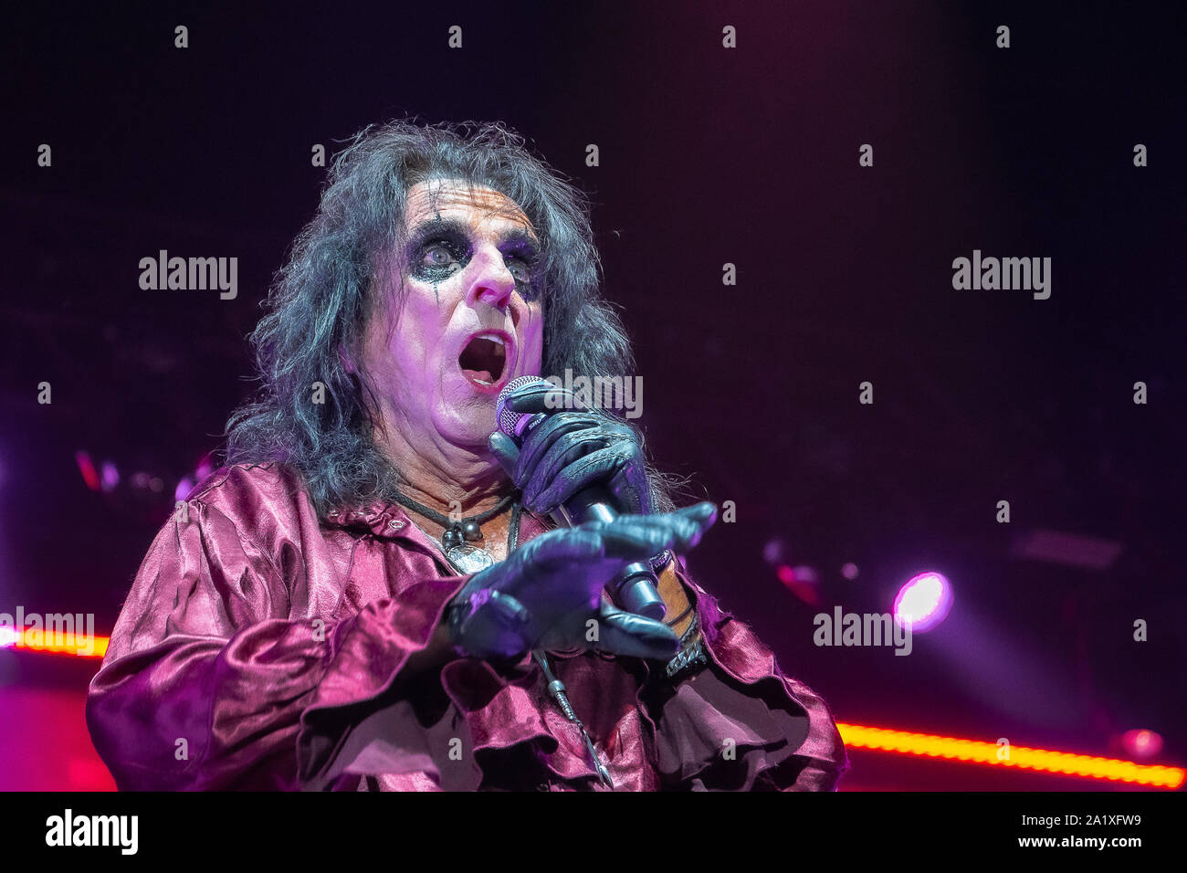 Alice Cooper, famous rock singer. , Ol Black Eyes is Back tour ...