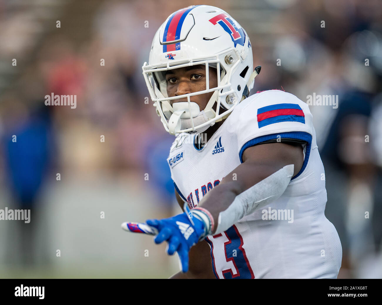 September 28, 2019: Louisiana Tech Bulldogs wide receiver Isaiah Graham ...