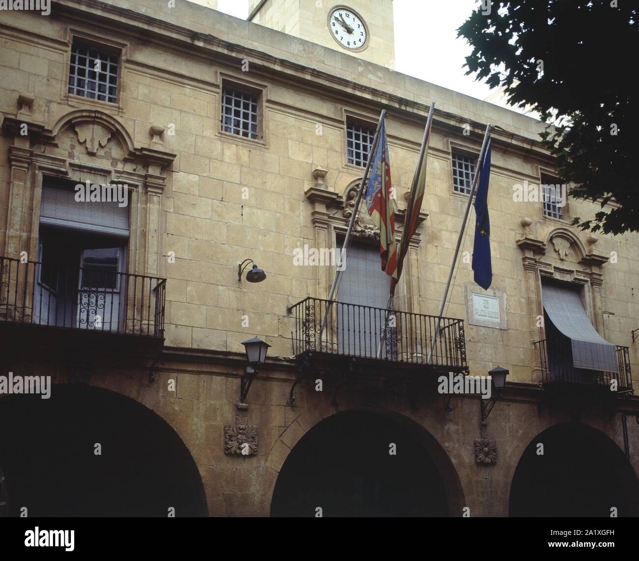 FACHADA. Location: AYUNTAMIENTO. Aspe. Alicante. SPAIN Stock Photo - Alamy