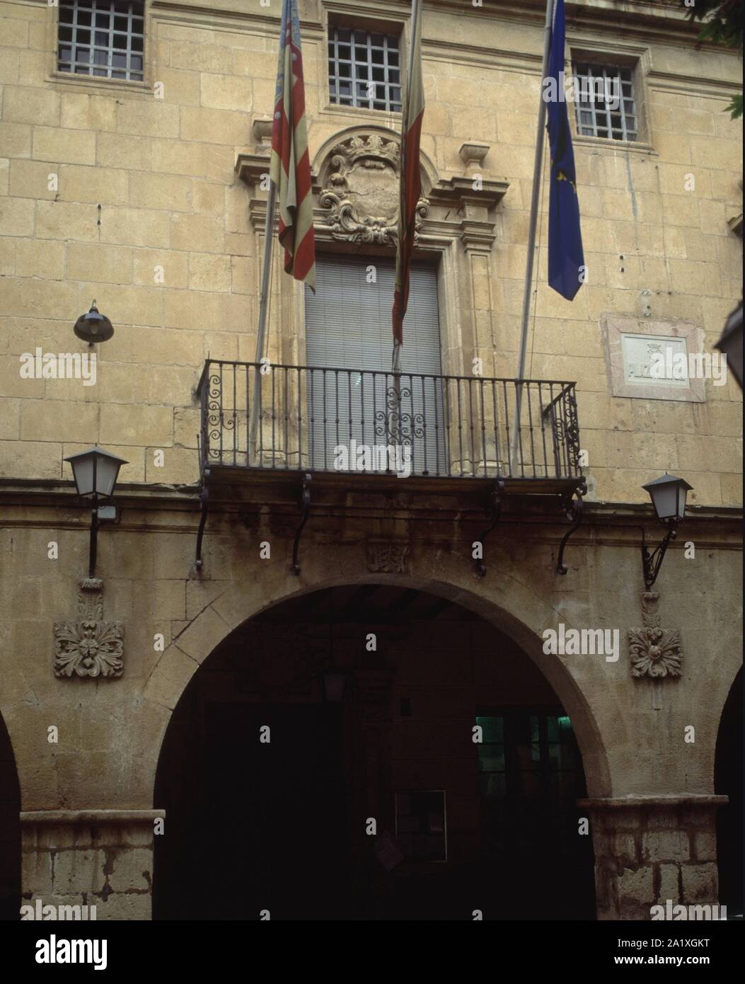 FACHADA. Location: AYUNTAMIENTO. Aspe. Alicante. SPAIN Stock Photo - Alamy