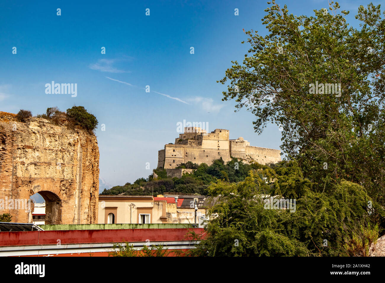 Bacoli, Naples, 20 August 2019. A view of the hill where the Aragonse ...