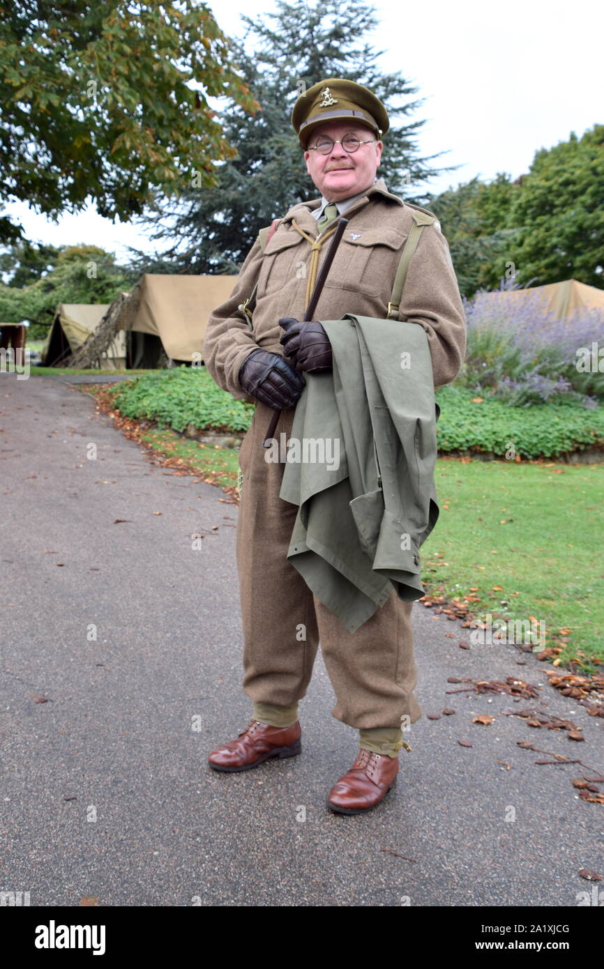A Captain of the Home Guard on parade at the Fort in The Forties event ...